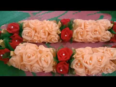 How to add moti on rose Flowers//मोती कैसे चिपकाए //Anita working vlog ...
