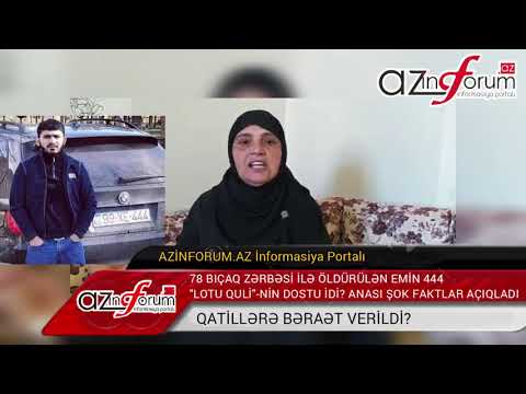 78 BIÇAQ ZƏRBƏSİ İLƏ ÖLDÜRÜLƏN \