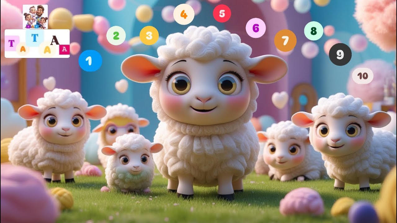Counting Sheep 1 to 10 | @Tataaarhymes Nursery Rhymes & Songs For Kids ...
