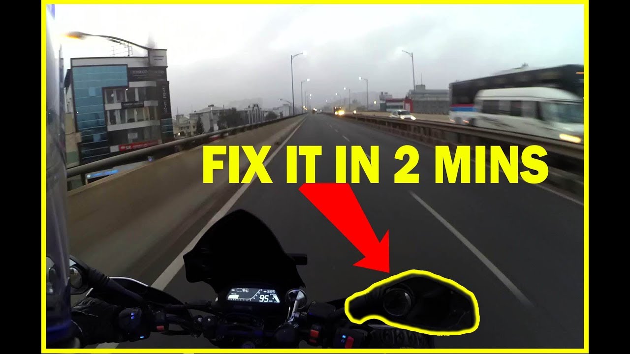 LOOSE MIRROR | FIX IT IN LESS THAN 2 MINS | DOMINAR 400 - YouTube