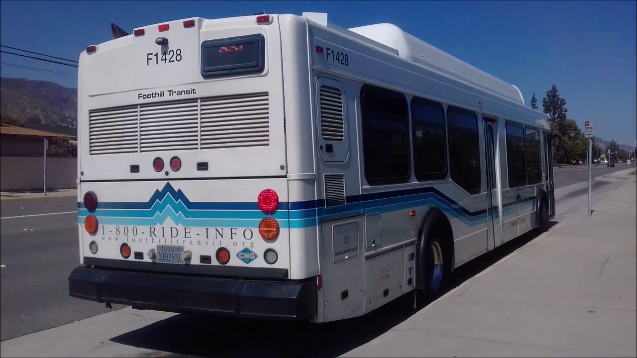 Foothill Transit 2004 NABI 40-LFW CNG #F1428 - YouTube