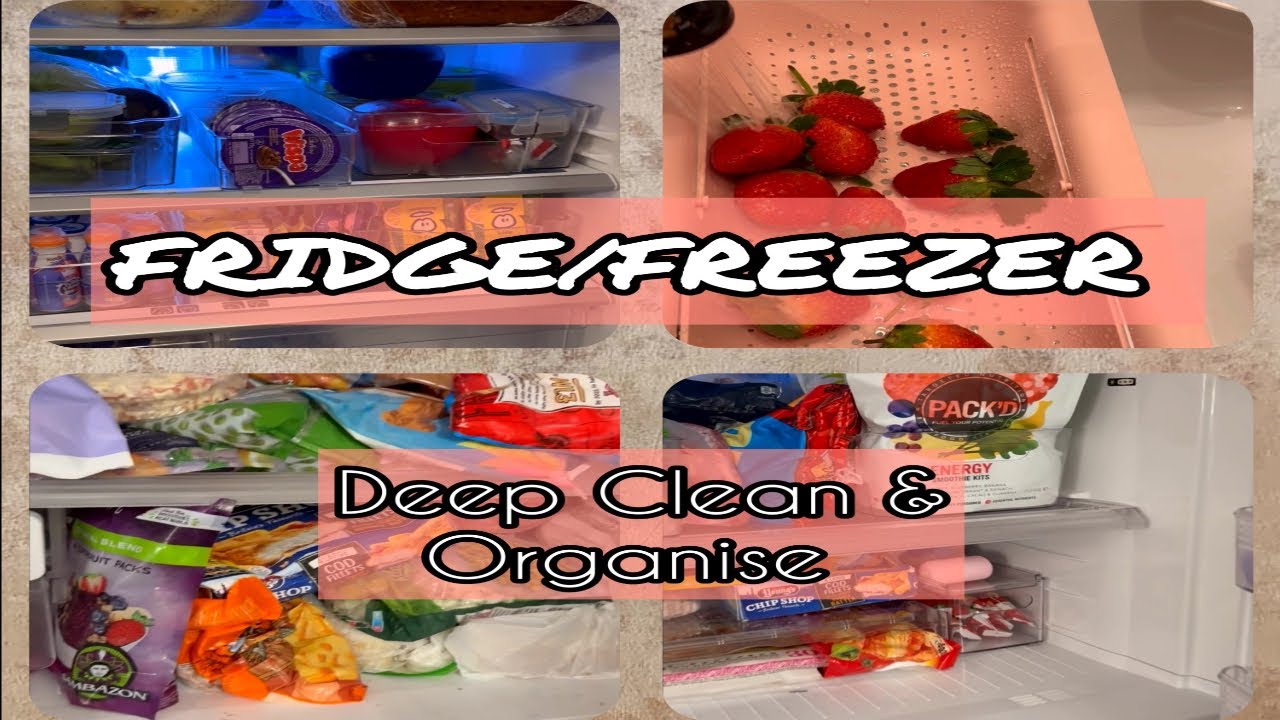Fridge/Freezer Deep Clean And Restock - YouTube