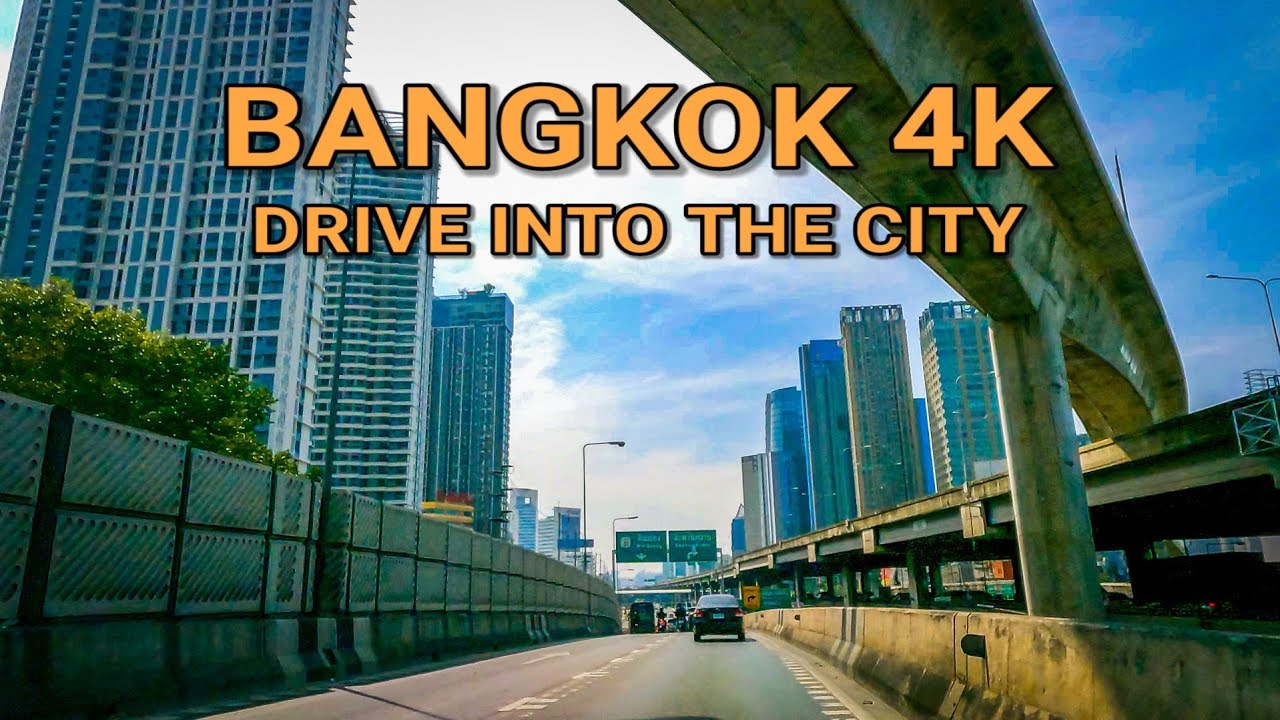 4K Heading Into The City - Take A Relaxing Drive on Main Road Leading ...