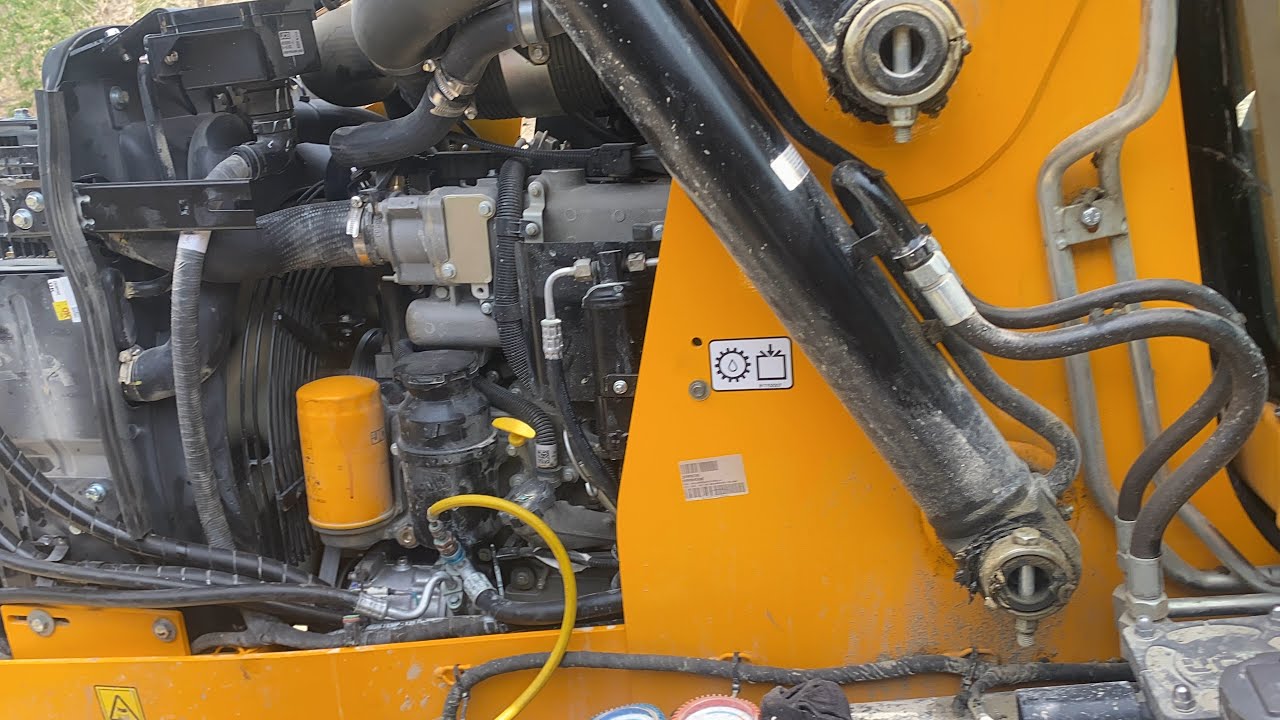 new ac fiting CRD engine jcb 3dx - YouTube