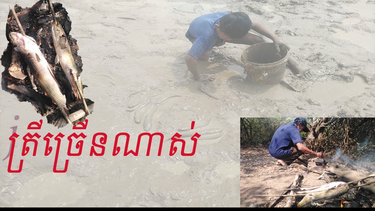 How to fish without water Children fishing in the forest - YouTube