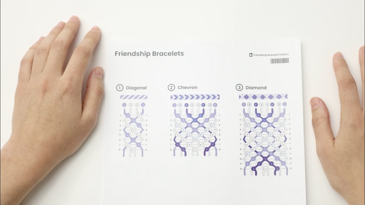 5. How To Read A Friendship Bracelet Pattern / Zollie's Beginner ...