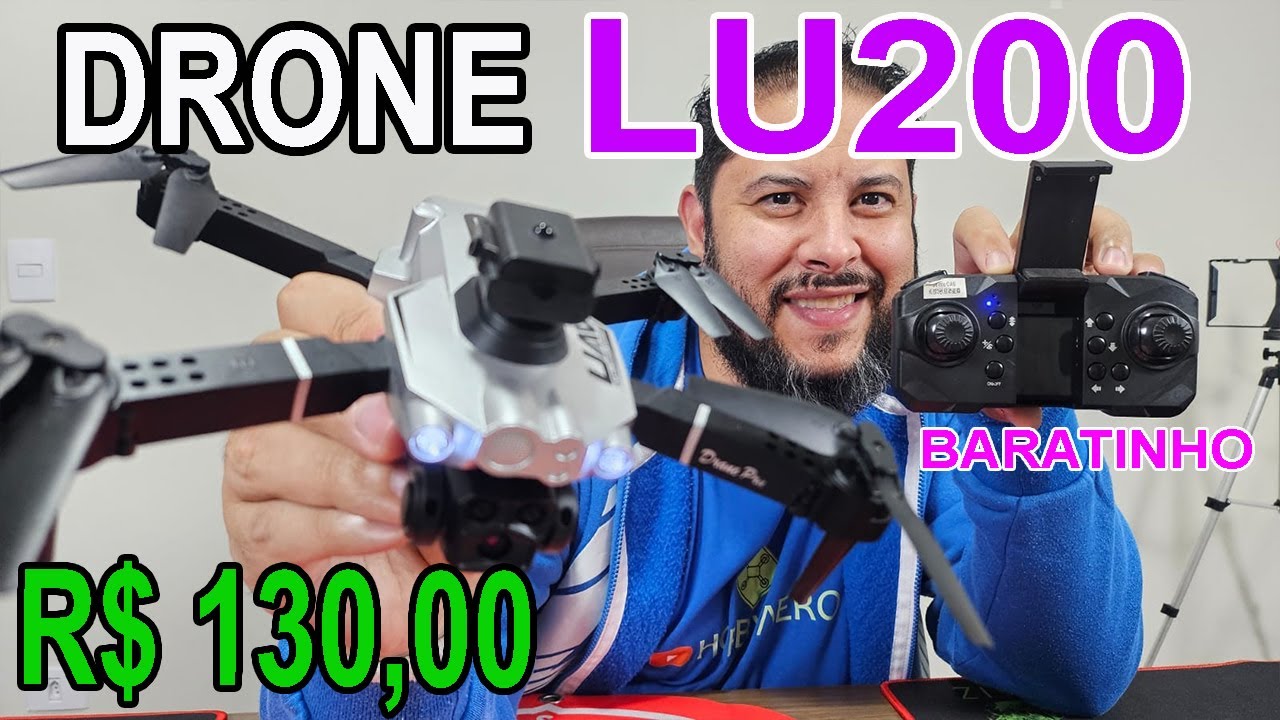 Drone LU200 Como ligar todas as configurações de controle todas as ...