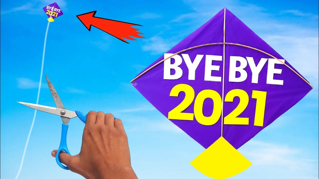 Last kite of 2021 / Goodbye 2021 kite / flying last kite of the year ...