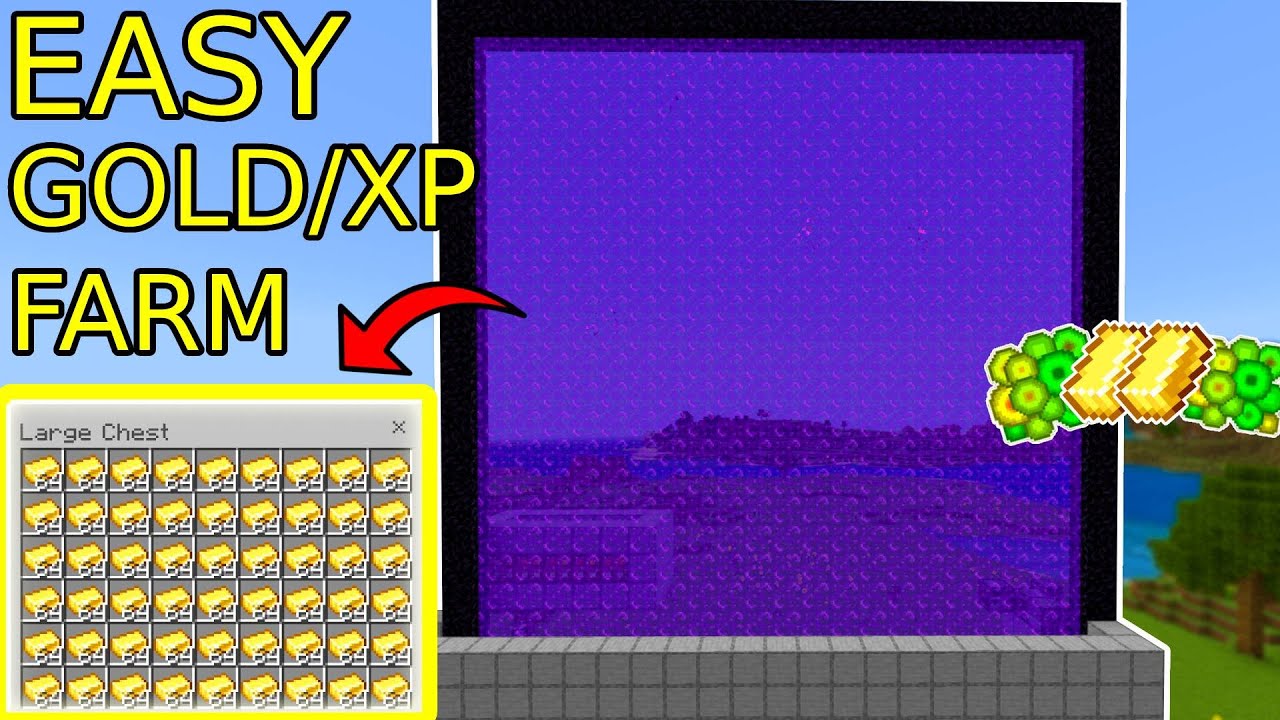 BEST Gold Farm In Minecraft! (java/bedrock/mcpe/ps4/xbox) - YouTube