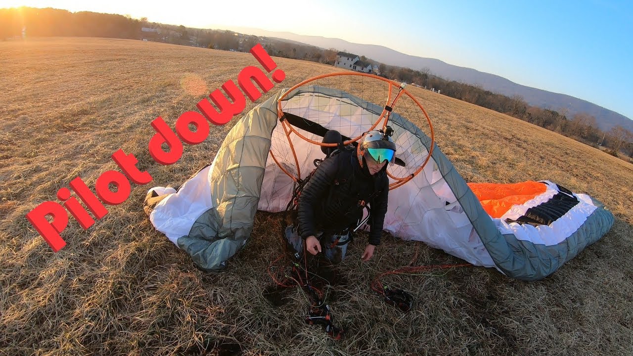 Paramotor crash day! - YouTube