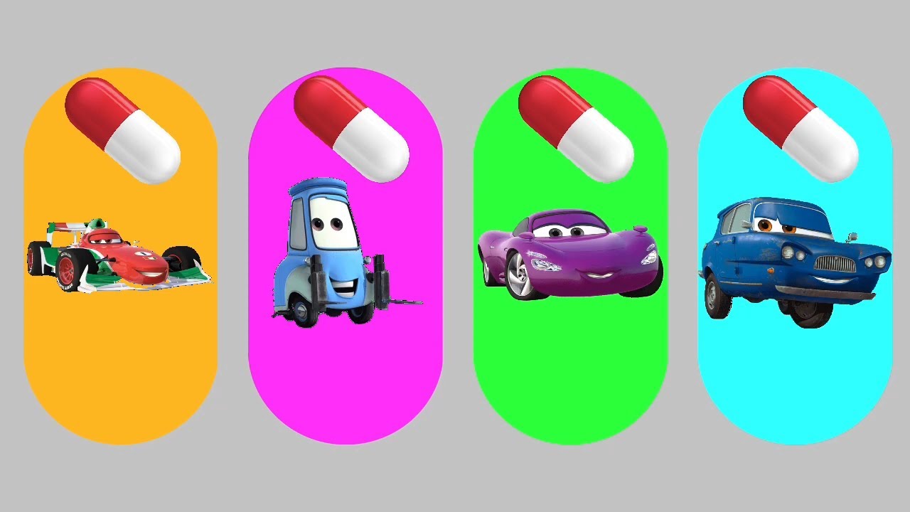 What is in the RACE CAPSULE? CUTE Pixar Disney Cars CAPSULE PUZZLE ...