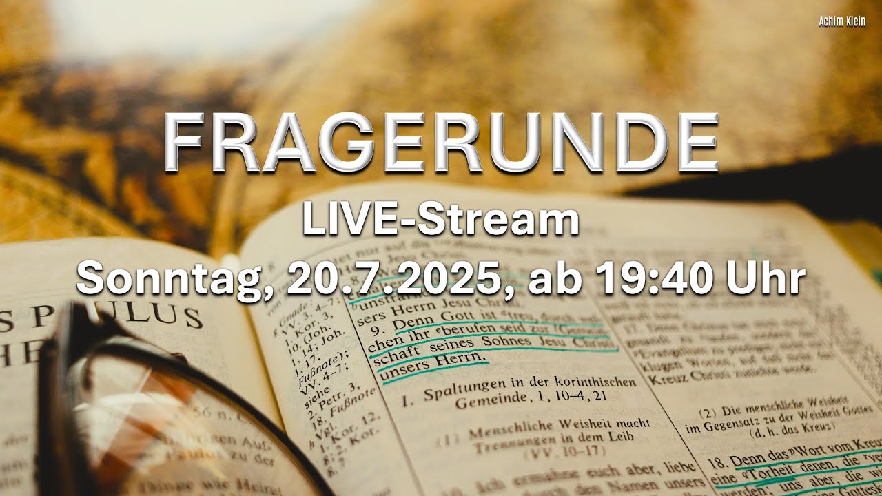 LIVE-Stream: FRAGERUNDE 6 - YouTube