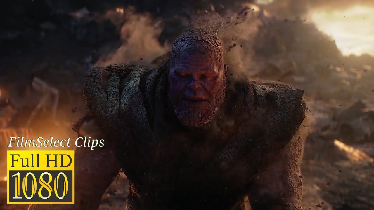 Thanos Disintegration Scene | Thanos Turns To Dust Scene | Full HD ...
