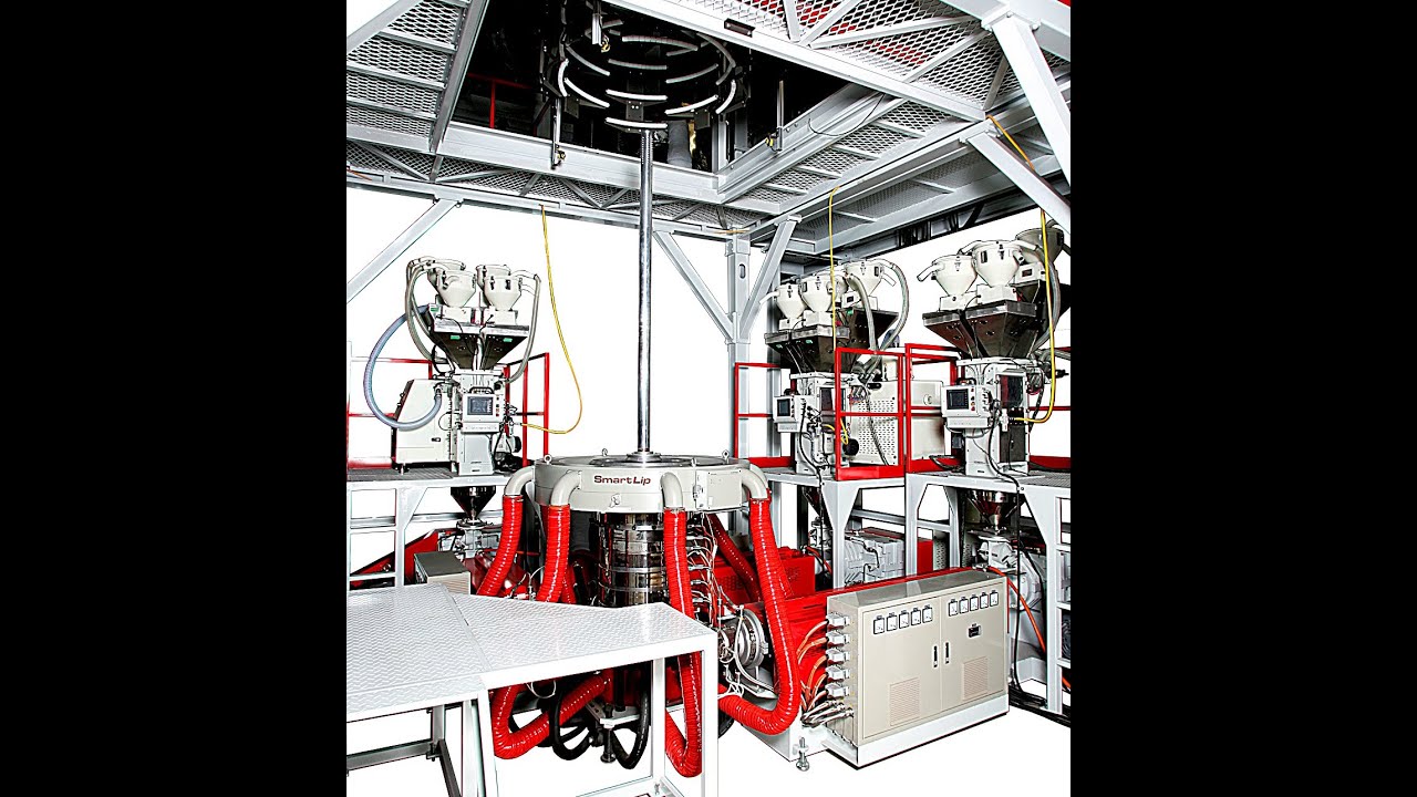 multi layer blown film machine - YouTube