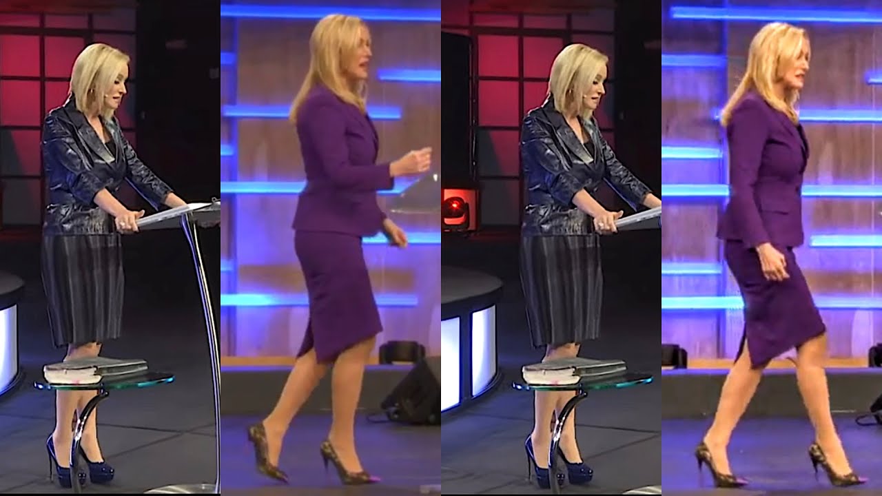 Paula White Sexy Legs High Heels And Leggings Compilation Youtube