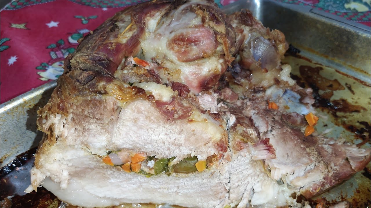 PERNIL RECHEADO ASSADO NO FORNO - RECEITAS FACEIS - YouTube