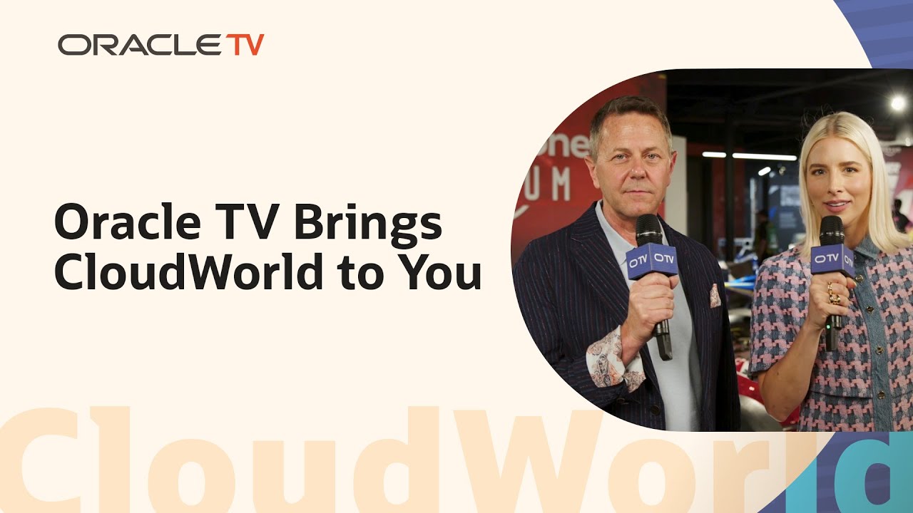 Oracle TV is Returning to CloudWorld - YouTube