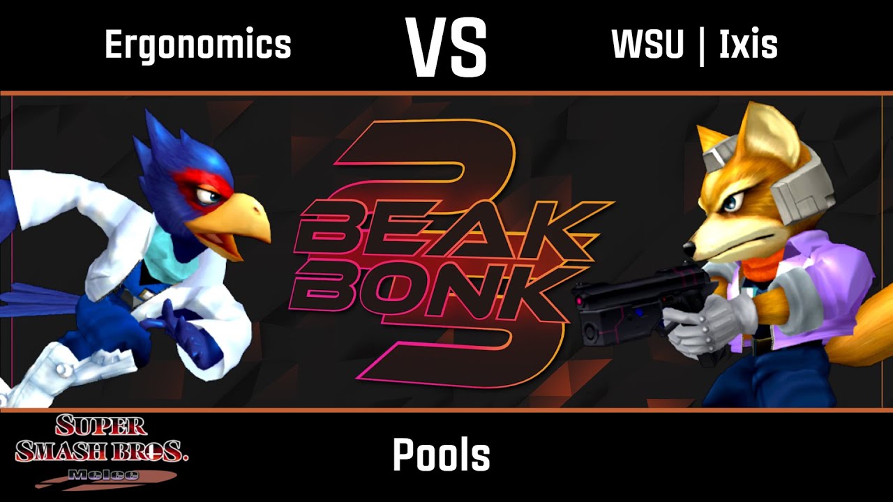 Ergonomics (Falco) vs WSU | Ixis (Fox) - Melee Pools - Beak Bonk 2025 ...