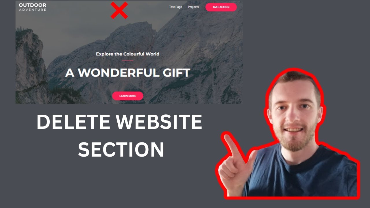 Delete any unnecessary section on your website for good! - YouTube