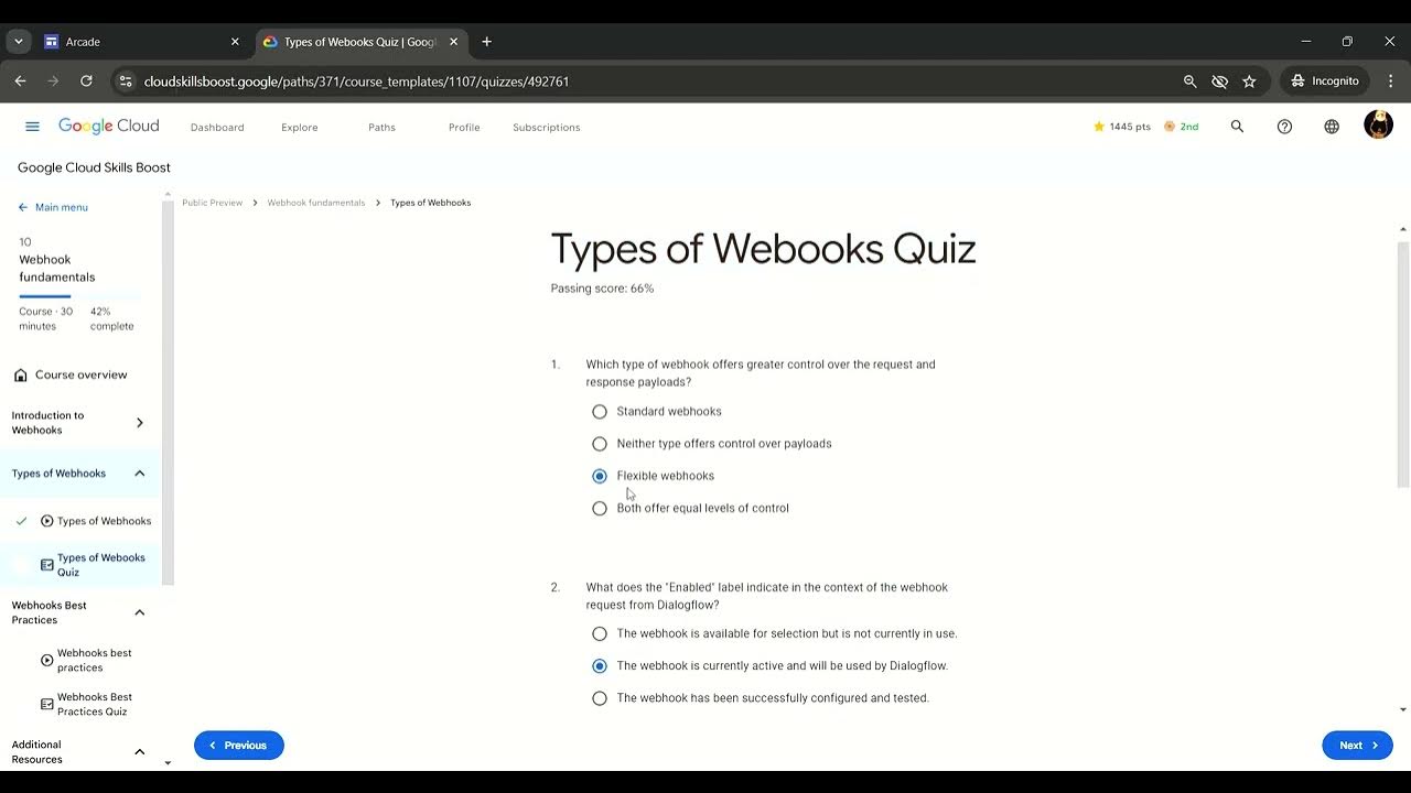 Google Cloud Skills Boost - Types of Webhooks Quiz | Quiz 2 | Full Solution - YouTube
