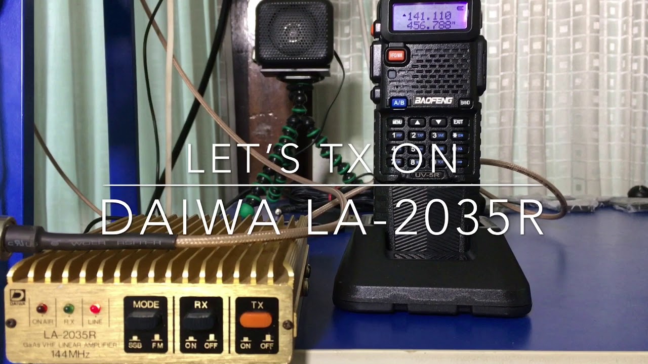 Test Booster HT Daiwa LA-2035R 30 Watt - YouTube