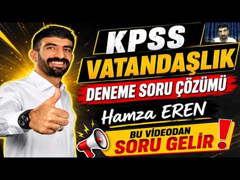 KPSS VATANDAŞLIK DENEME SORU ÇÖZÜMÜ- Hamza EREN