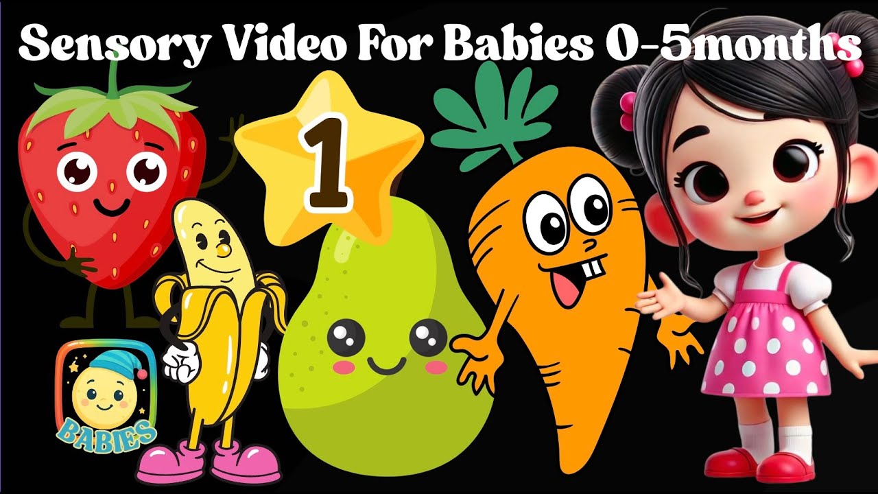 Sensory Video For Babies 0-5 months. - YouTube