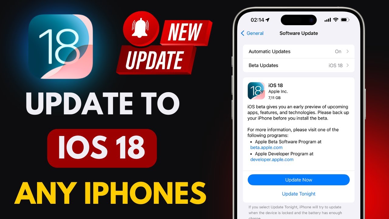 How To Update any iPhone To iOS 18 (New Update) - YouTube