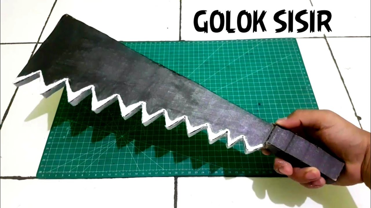 Cara membuat Golok Sisir dari kardus | Senjata keren - YouTube