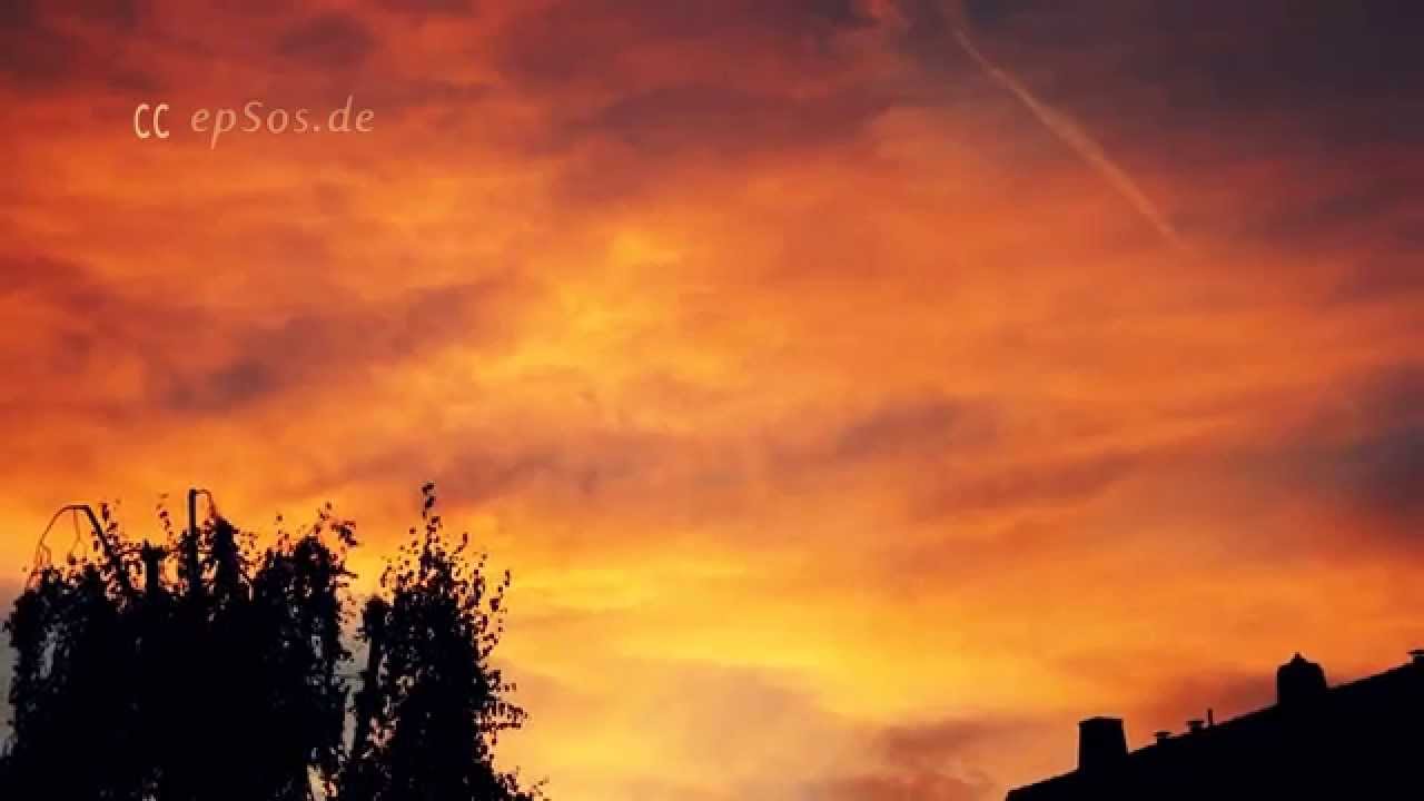 Vivid Colors of Sunrise Sky in Europe - YouTube