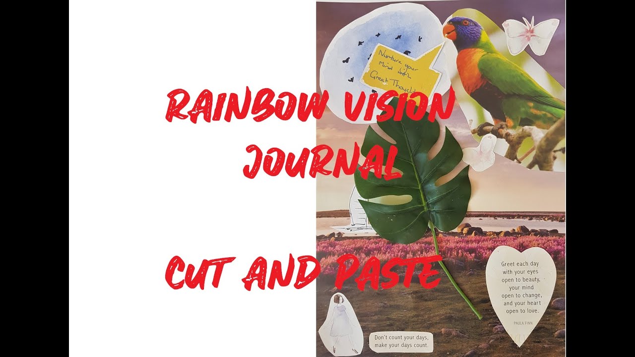 Simple cut and paste collage - YouTube