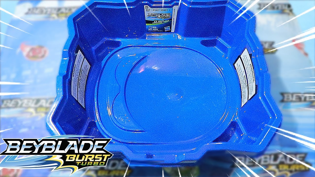 SLINGSHOCK BEYSTADIUM + QR CODE BEYBLADE BURST TURBO UNBOXING - YouTube