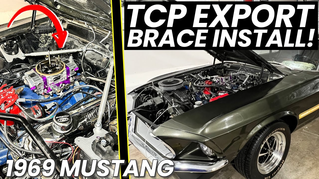 TCP Export Brace Install | 1969 Ford Mustang Mach 1 - YouTube