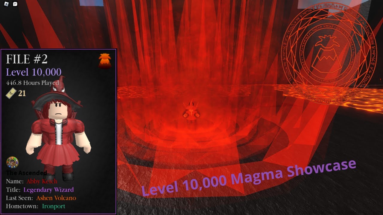 World of Magic Level 10000 Magma Showcase - YouTube