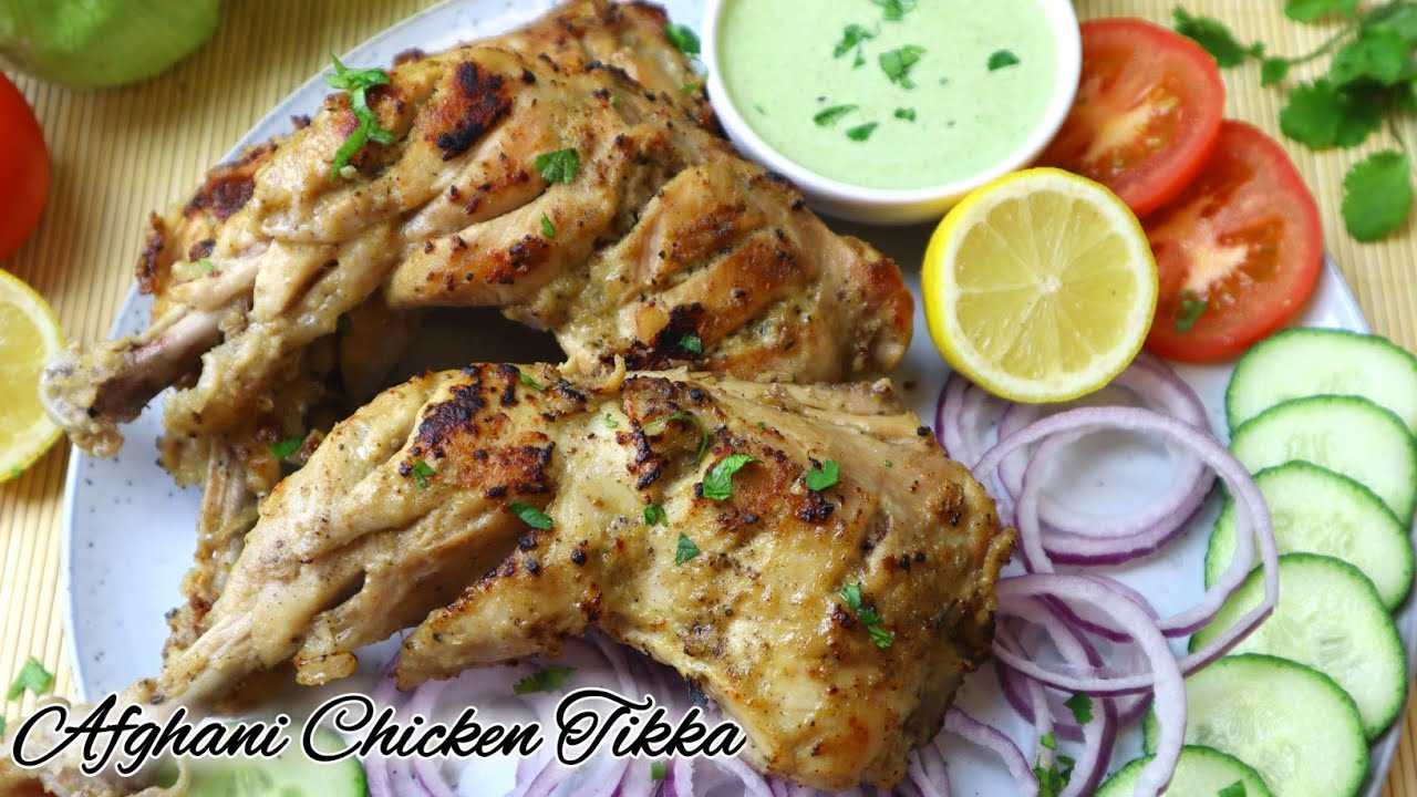 Afghani Chicken Tikka |How to make Chicken Afghani|Chicken Afghan tikka ...