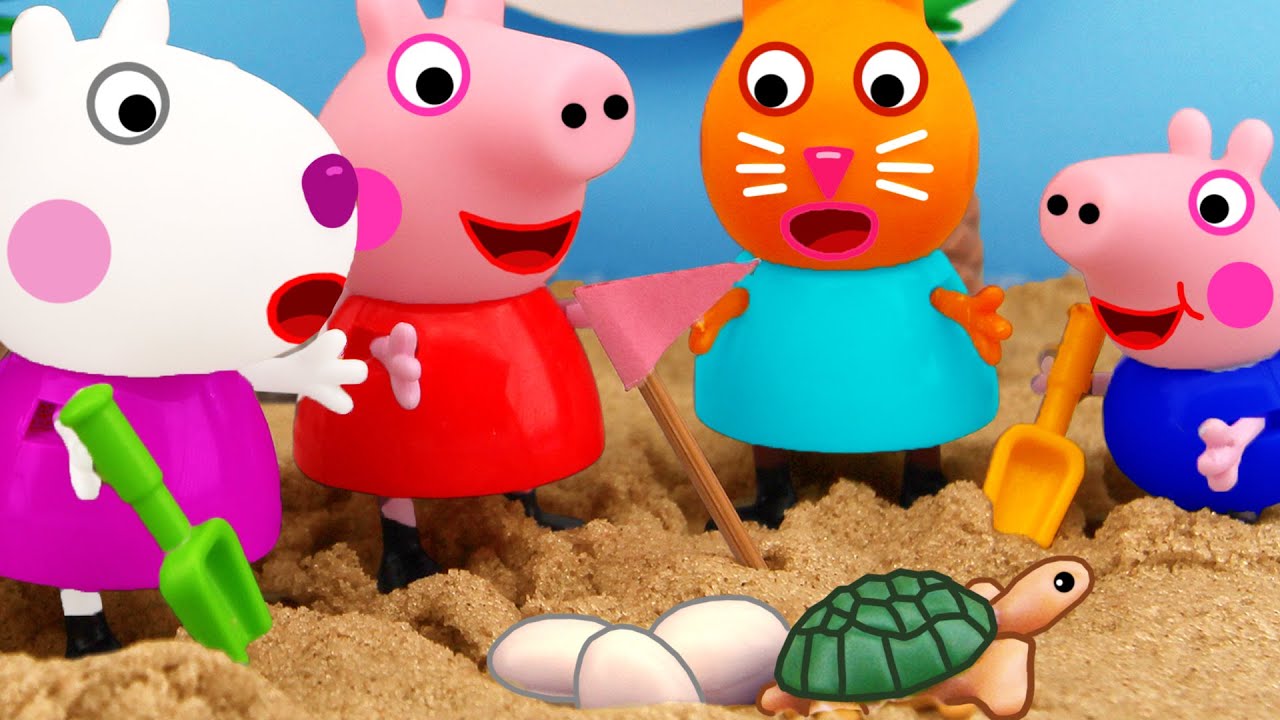 The birth of turtles, Peppa Pig Animation - YouTube