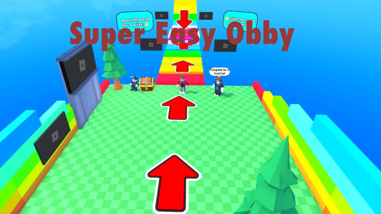 I Played Super Easy Obby with my little Sister! - YouTube