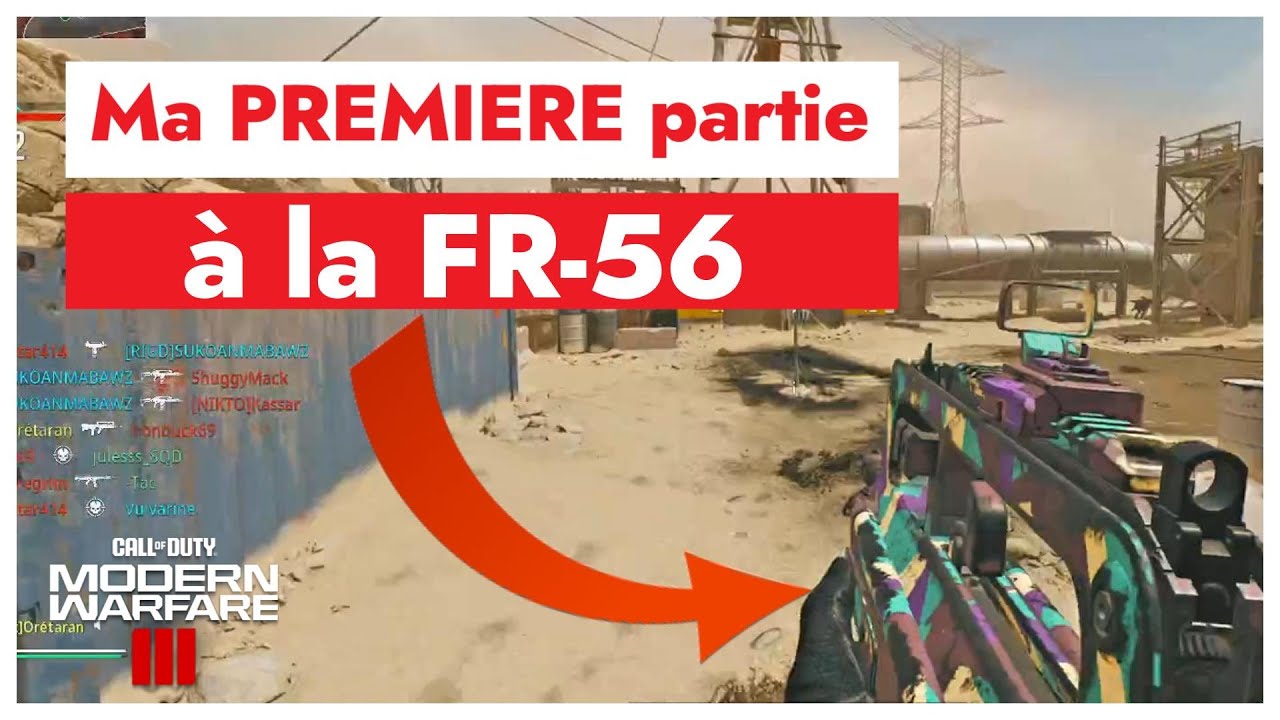 Ma PREMIERE partie à la FR56 sur MW3 - YouTube