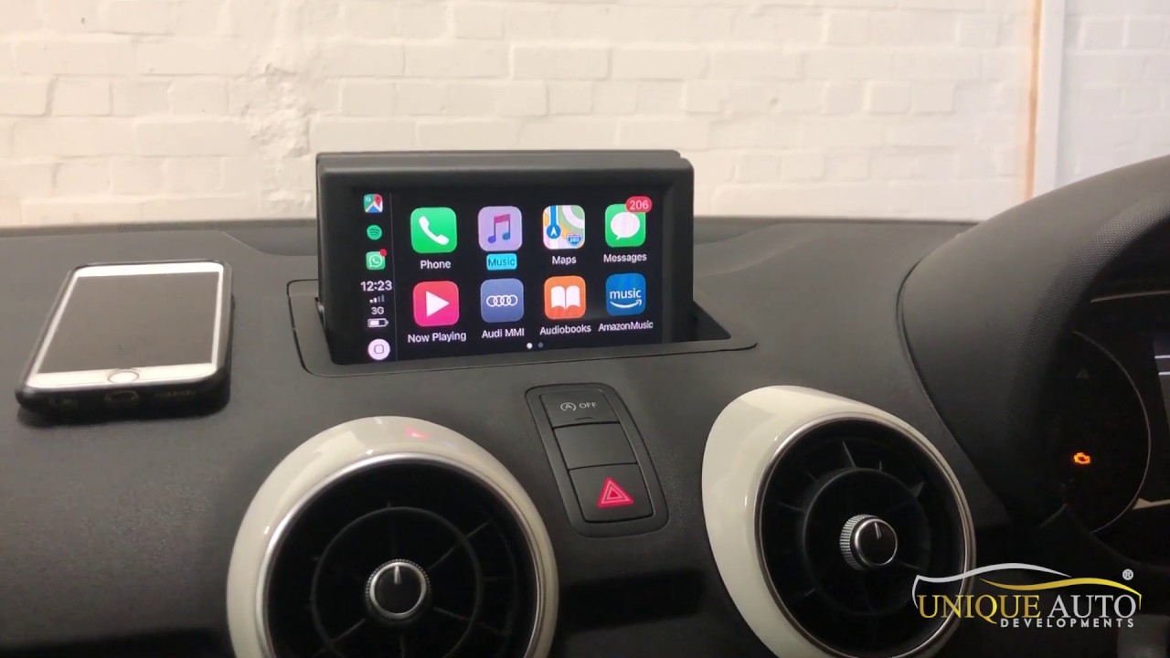 Wireless CarPlay demonstration video A1 Q3 Unique Auto Developments ...
