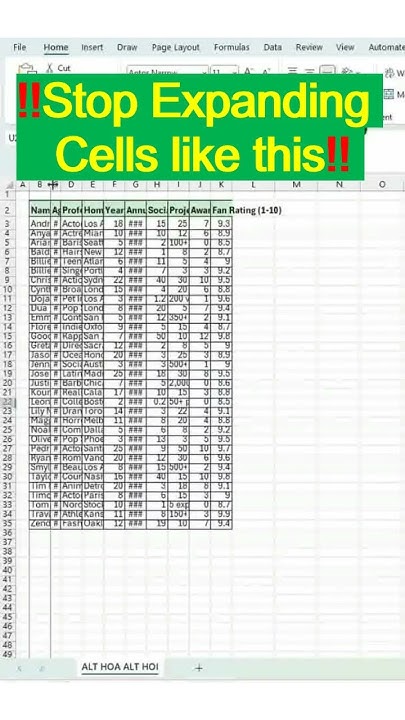 How to expand cell in excel - YouTube