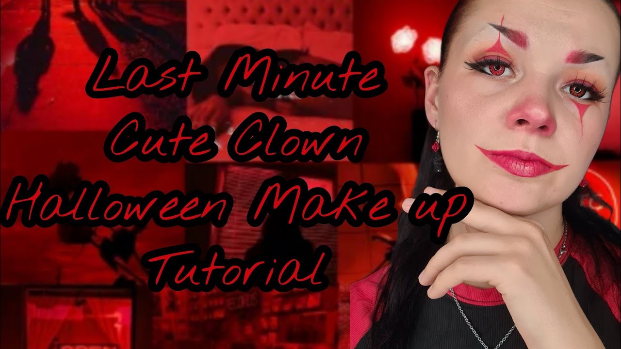 Last Minute Clown Halloween Make Up Tutorial│day 20│61 Days Of