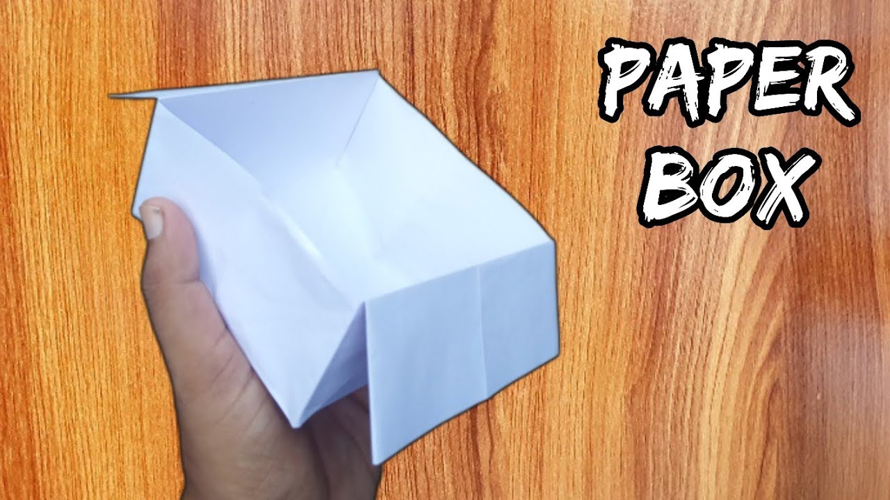How to Make a Paper Box | Easy Origami Craft Step by Step | Easy box ...