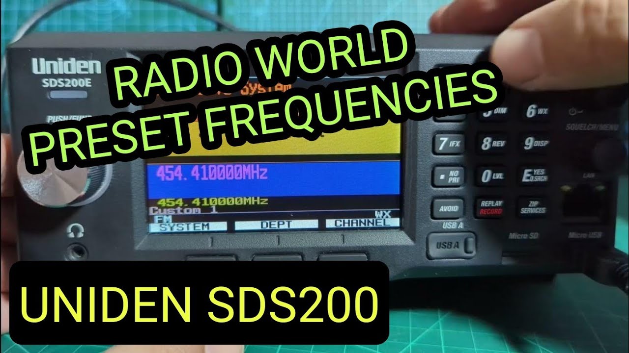 RADIO WORLD UK - UNIDEN SDS200 SCANNER - YouTube