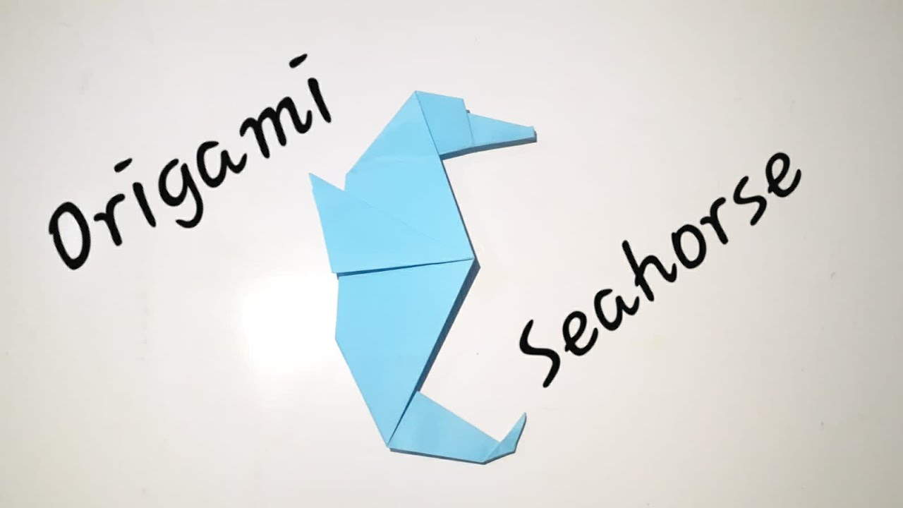 Paper Seahorse | Origami Seahorse | How To Make A Easy Seahorse - YouTube