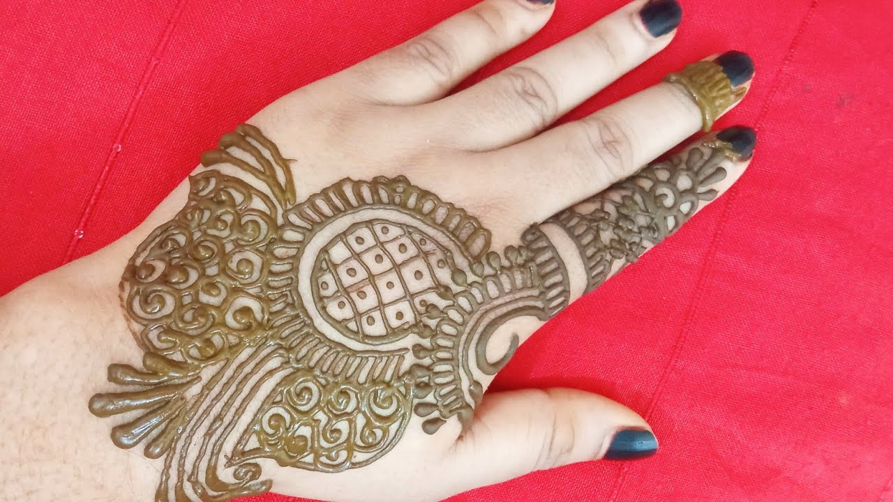 Mehndi design easy and beautiful||mehndi design by mahi's craft ...
