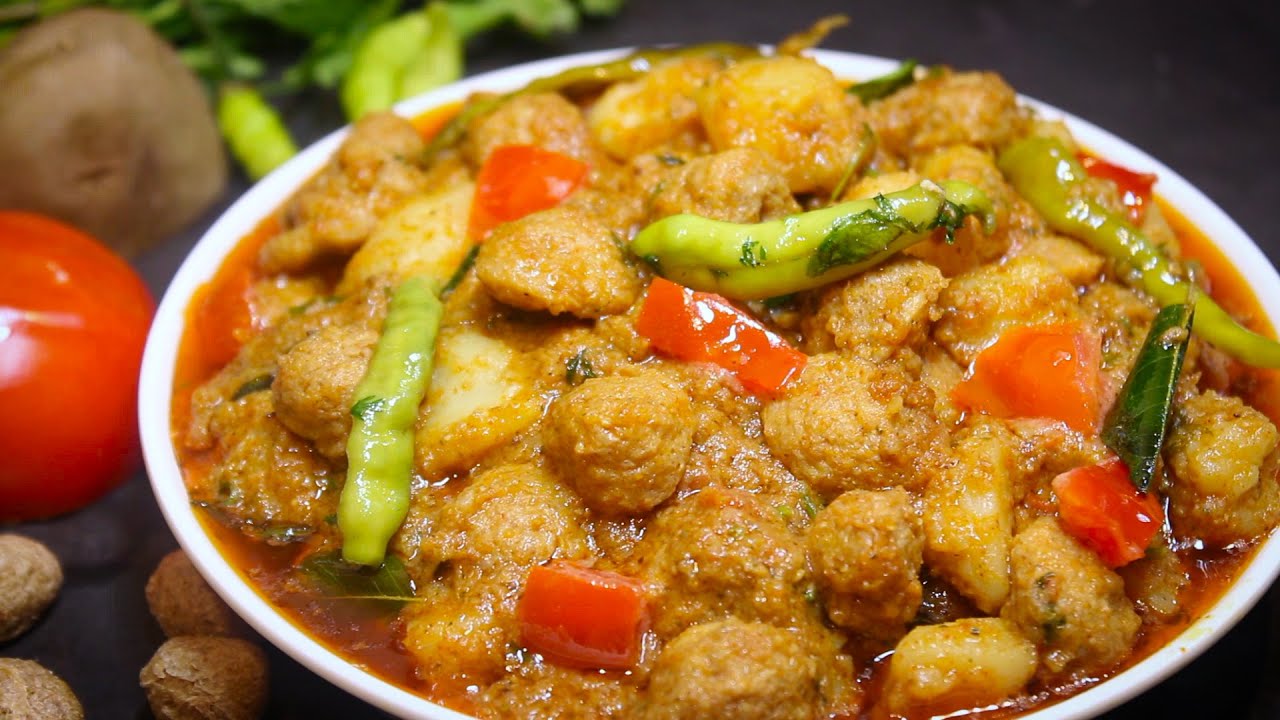 Aloo Soya chunks Masala Curry||ఆలూ మీల్ మేకర్ మసాలా కర్రీ రైస్ పులావ్ ...