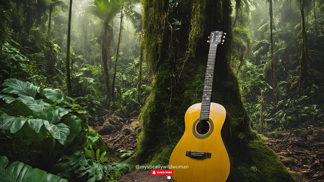 1 Hour | Dreamy Guitar In The Jungle | Strum Yourself to Sleep - YouTube