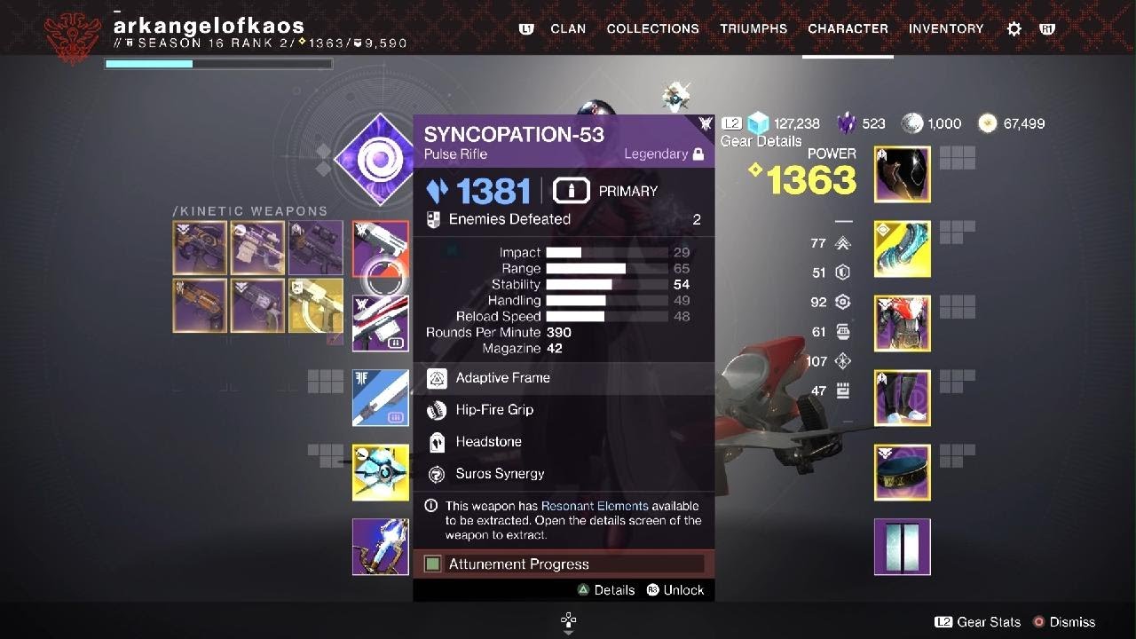 Deepsight Resonance Extraction | Androit, Mutable & Neutral Elements ...