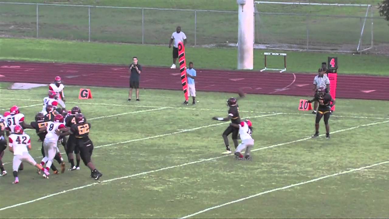 Spring Football Highlights Hallandale vs American High - YouTube