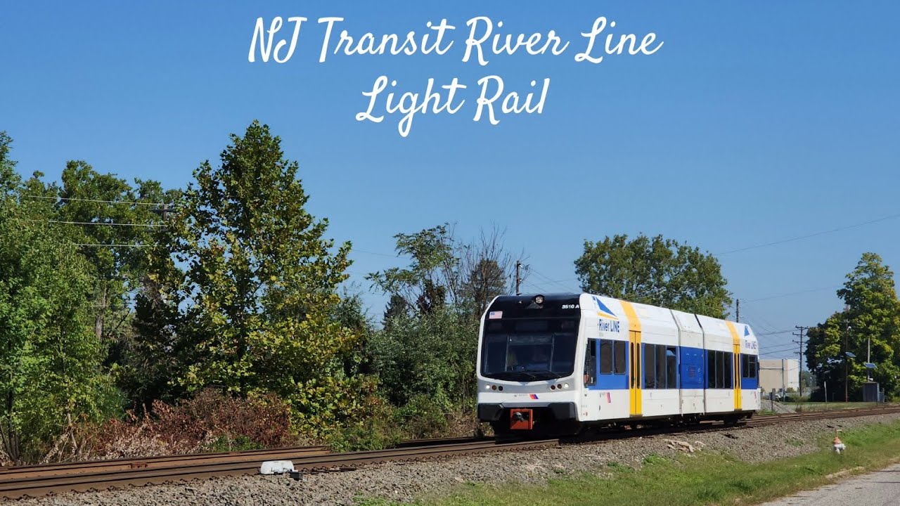 NJ Transit Light Rail along the River Line October 2023 - YouTube